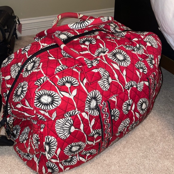 Vera Bradley | Bags | Vera Bradley Red Dailey Quilted Duffel Bag | Poshmark